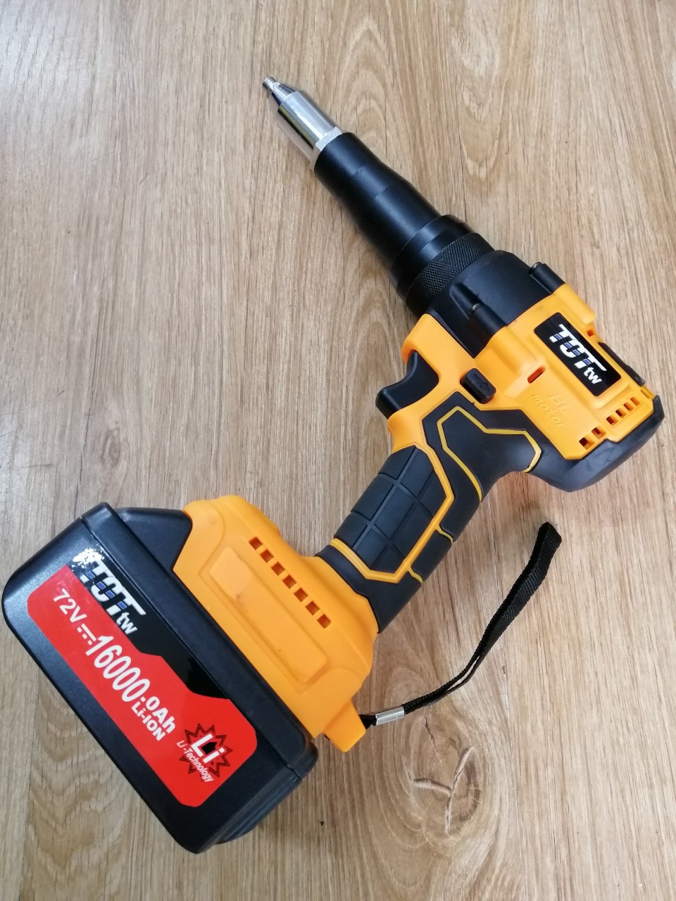 Máy bắn đinh rút rive pin 72V TOT ⋆ THIẾT BỊ THỦY LỰC CHINH HÃNG